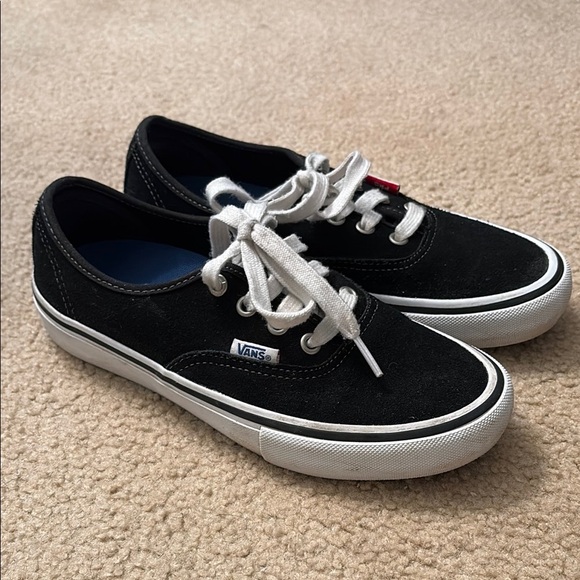 Vans | Shoes | Vans Authentic Pro Black Canvas Sneakers | Poshmark